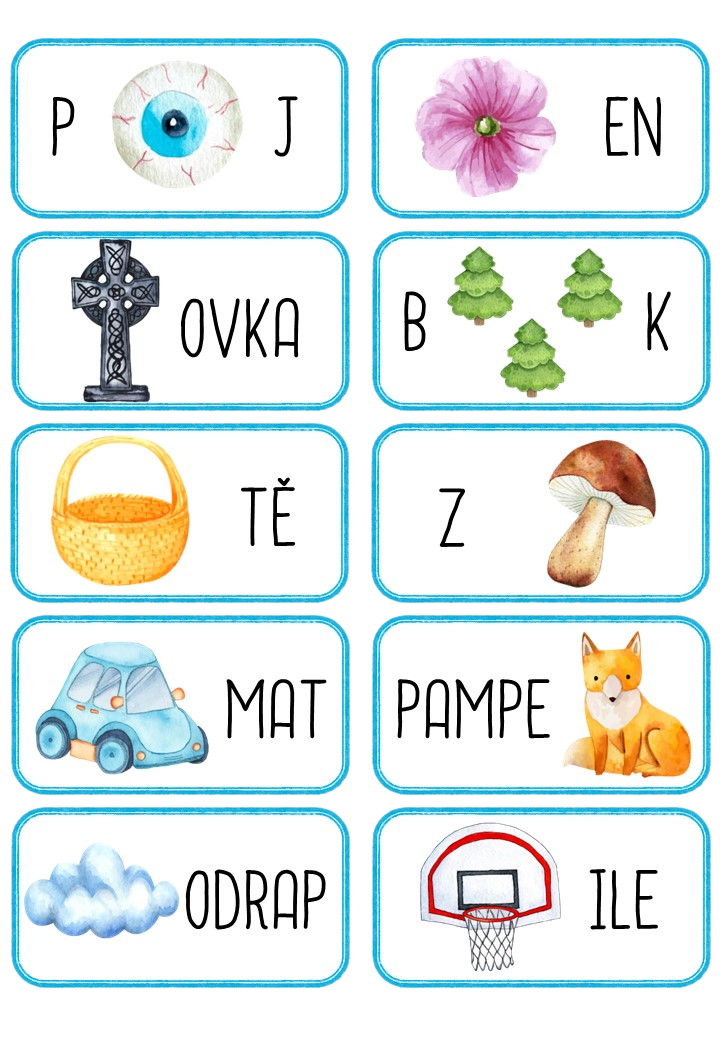 240 MALOVANÝCH RÉBUSŮ PRO ŠIKOVNÉ DĚTI | Inspirace (nejen) do školky