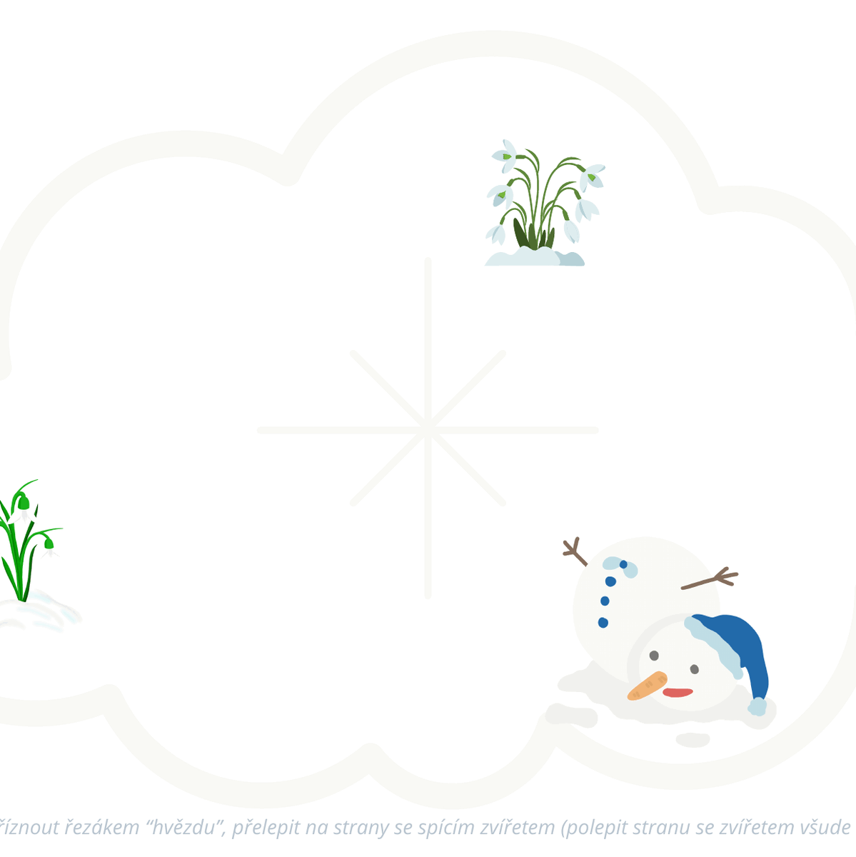 zimní spánek - zvířata pod sněhem | Inspirace (nejen) do školky